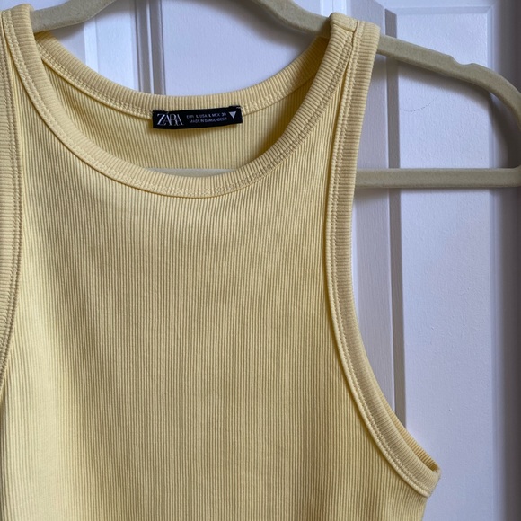 Zara | Tops | Zara Ribbed High Neck Tank | Poshmark